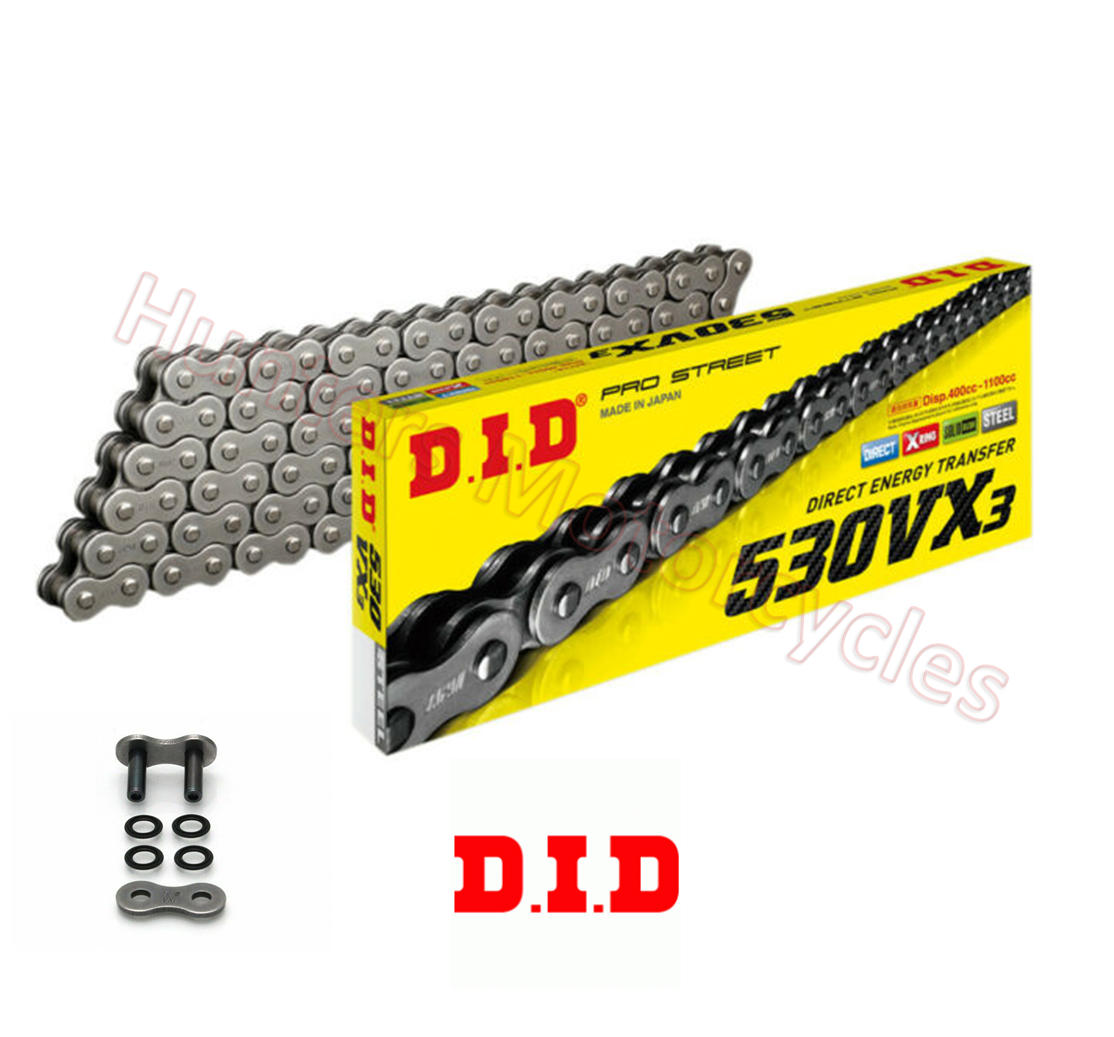 DID 525 ZVMX 110 Link X-Ring Ultra Heavy Duty Drive Chain from Hunters ...