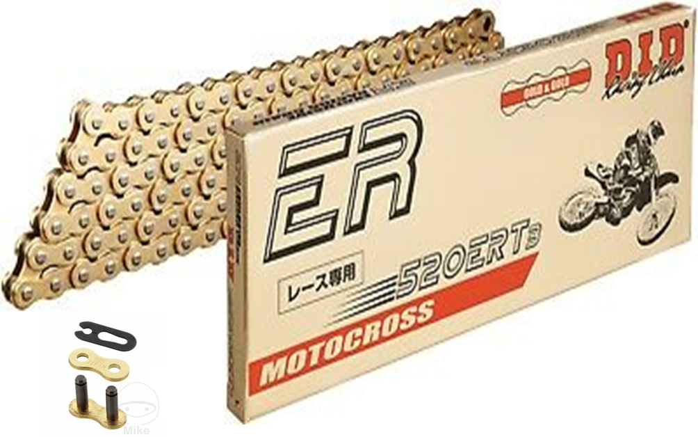 DID 520ERV7 x 120 Link Gold X-Ring Road Race Drive Chain from Hunters ...