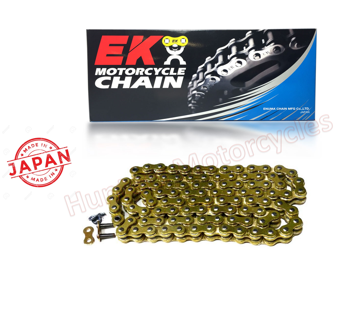 DID 520ERV7 x 120 Link Gold X-Ring Road Race Drive Chain from Hunters ...