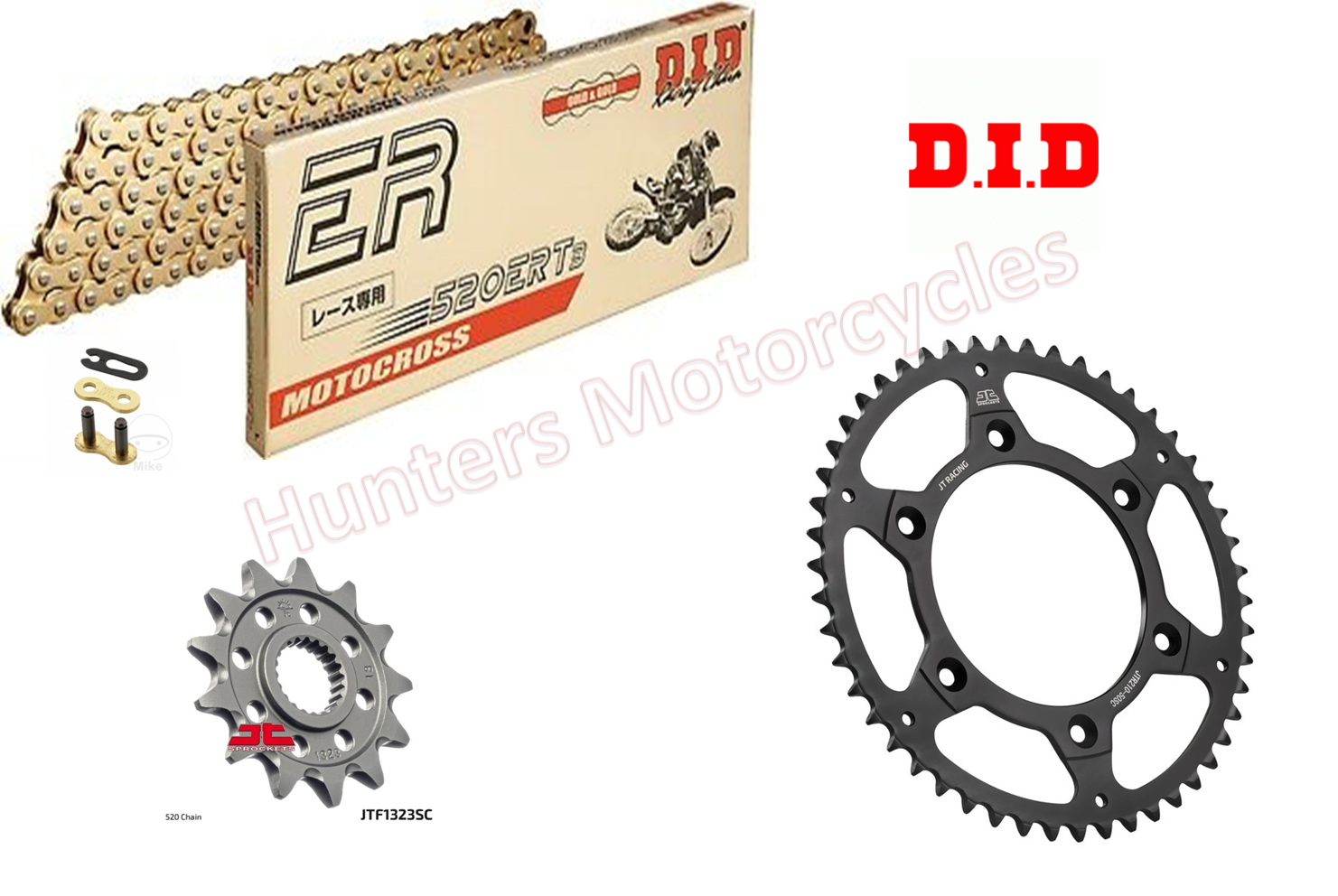Honda CRF250 R DID DZ2 Gold MX Chain and JT Sprockets Kit (2011 to 2017 ...