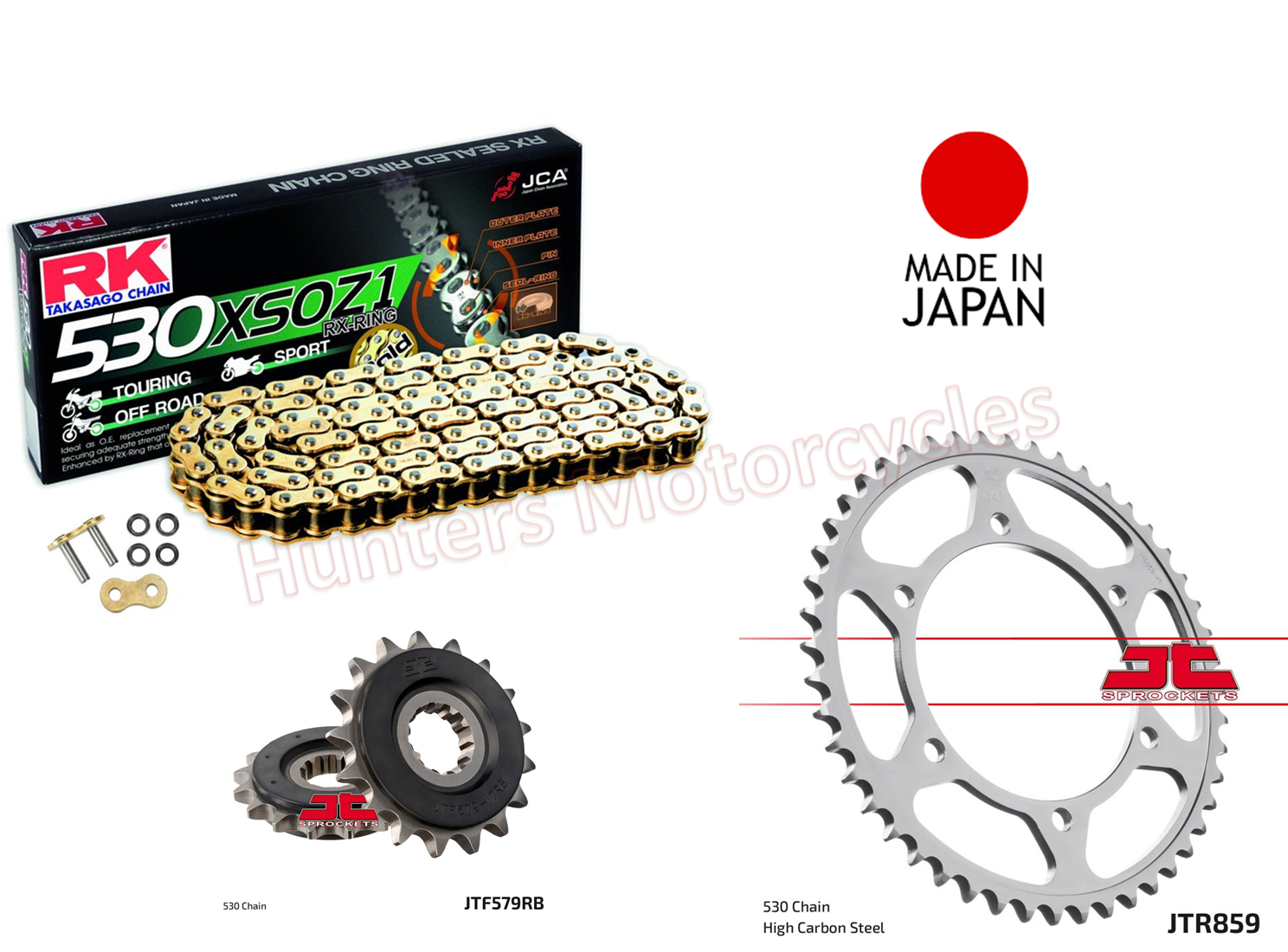 Yamaha FJ1200 RK X-Ring (Japanese) Chain and JT Quiet Sprocket Kit from ...