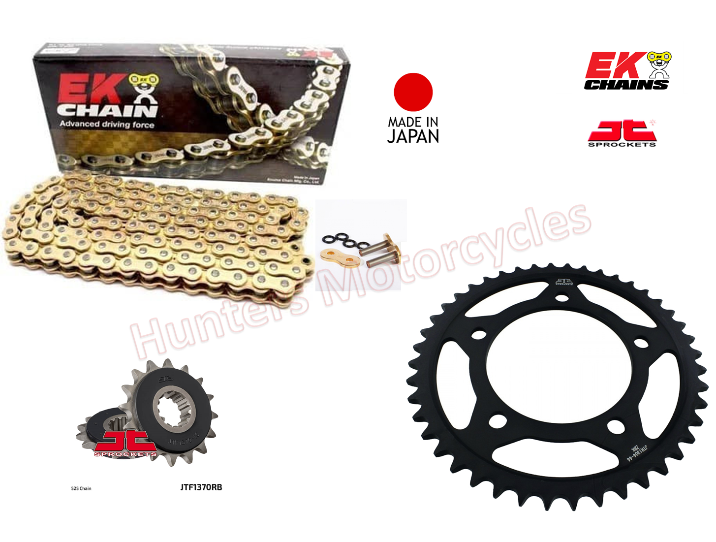 Honda CB650R JT Gold X-Ring Heavy Duty Chain and JT Quiet Sprocket Kit ...
